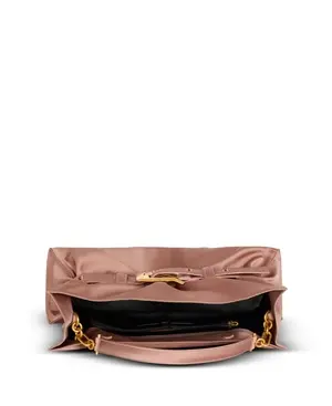Balmain Satin Anthem Shoulder Bag