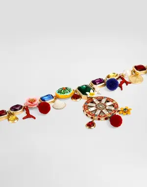 Dolce & Gabbana Carretto Wheel Statement Necklace