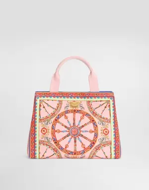 Dolce & Gabbana Carretto-print Canvas Shopper Bag - Multicolor