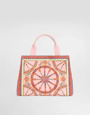 Dolce & Gabbana Carretto-print Canvas Shopper Bag - Multicolor
