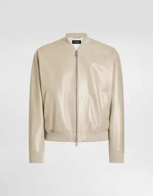 Dolce & Gabbana Nappa Bomber Jacket - Cream