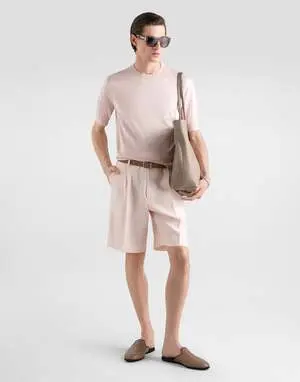 Dolce & Gabbana Linen Bermuda Shorts