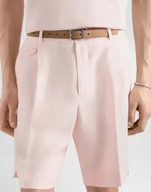 Dolce & Gabbana Linen Bermuda Shorts
