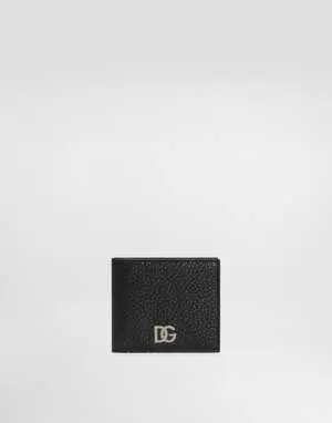 Dolce & Gabbana Calfskin Wallet With Logo - Black