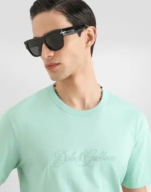 Dolce & Gabbana Cotton T-shirt With Dg Embroidery