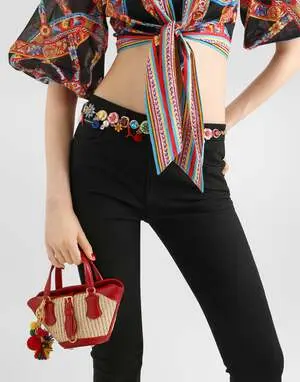 Dolce & Gabbana Raffia Còffa Capri Bag