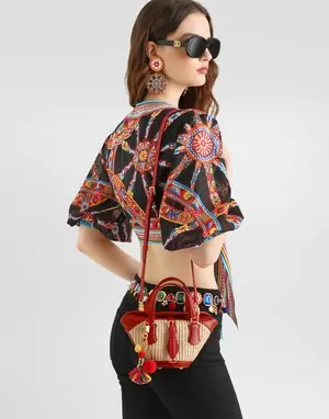 Dolce & Gabbana Raffia Còffa Capri Bag