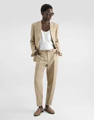 Dolce & Gabbana Martini Light Single-breasted Linen Jacket