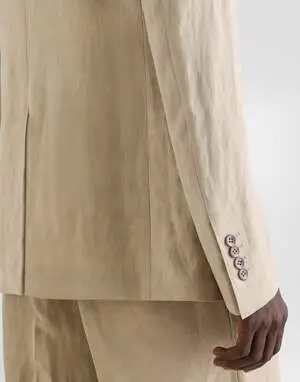 Dolce & Gabbana Martini Light Single-breasted Linen Jacket