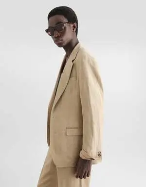 Dolce & Gabbana Martini Light Single-breasted Linen Jacket