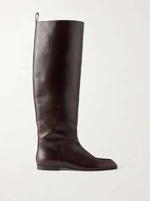 Khaite Colt Leather Knee Boots - Brown