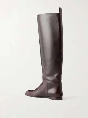 Khaite Colt Leather Knee Boots