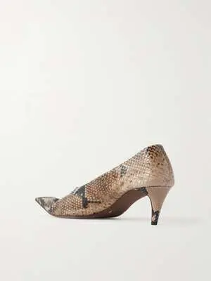 Khaite Marlene Snake-effect Leather Pumps - Snake Print