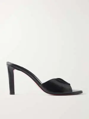 CHRISTIAN LOUBOUTIN Fanny 85 Leather Mules - Black