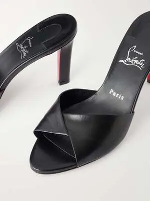 CHRISTIAN LOUBOUTIN Fanny 85 Leather Mules