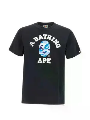 A BATHING APE Abc Camo College T-shirt - Black