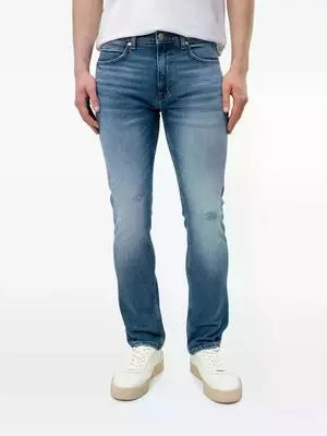 Hugo Distressed Logo-patch Jeans