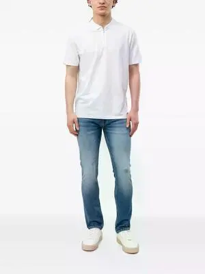 Hugo Distressed Logo-patch Jeans
