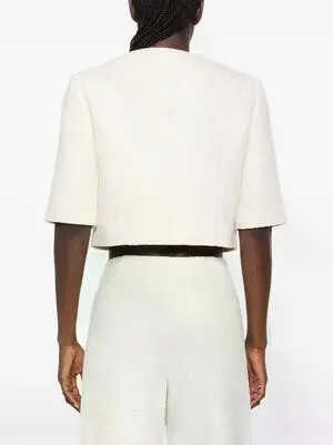 Maje Short-sleeve Button-front Jacket