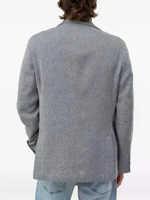 BOSS Micro-patterned Single-breasted Blazer