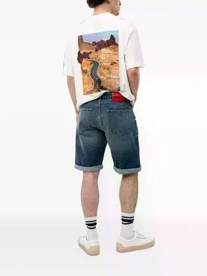 Hugo Logo-patch Turn-up Shorts