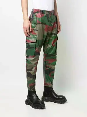 Dsquared2 Camouflage Print Tapered Cargo Trousers