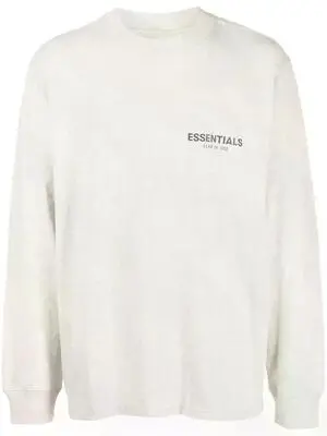 Fear Of God Logo Cotton Sweatshirt - Grey