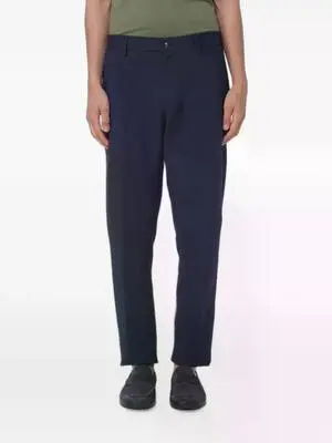 SIVIGLIA Tailored Slim Fit Trousers With Slub Texture