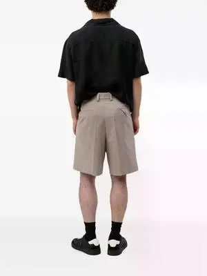 Hugo Seersucker Pleated Shorts