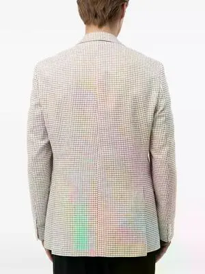 BOSS Houndstooth-pattern Blazer - Neutrals