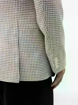 BOSS Houndstooth-pattern Blazer - Neutrals