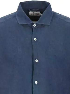 MC2 SAINT BARTH Pamplona Linen Shirt - Blue