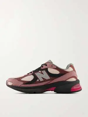NEW BALANCE Abzorb 2010 Suede-trimmed Mesh Sneakers