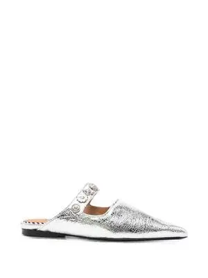 Toga Stud-embellished Pointed-toe Mules