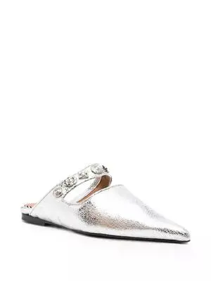 Toga Stud-embellished Pointed-toe Mules