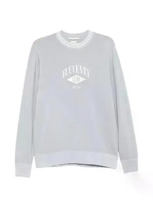 Eleventy Logo Print Sweatshirt
