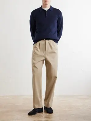 SLOWEAR Slim-fit Flexwool Polo Shirt