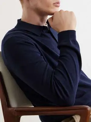 SLOWEAR Slim-fit Flexwool Polo Shirt