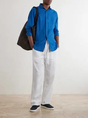Frescobol Carioca Antonio Linen Shirt