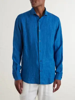 Frescobol Carioca Antonio Linen Shirt