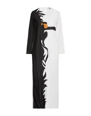 CONNOR & BLAKE Two-tone Embroidered Maxi Dress