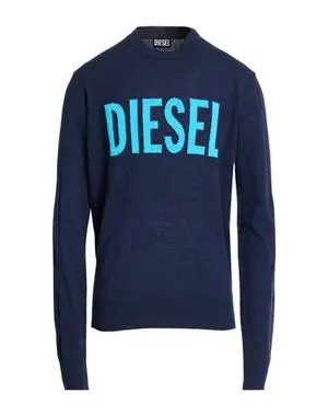 DIESEL® Sweater Midnight Size Wool, Cashmere - Blue