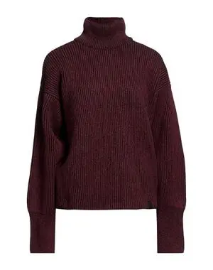 Maison Kitsuné Turtleneck Burgundy Size Wool - Red