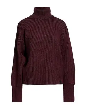 Maison Kitsuné Turtleneck Burgundy Size Wool