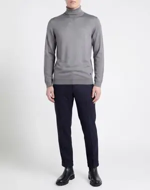 LIU •JO MAN Turtleneck Wool Pullover - Grey