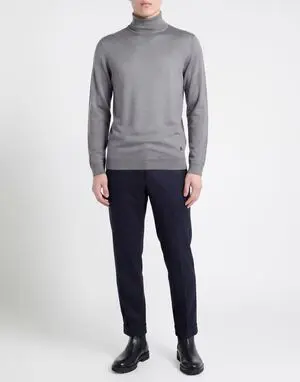 LIU •JO MAN Turtleneck Wool Pullover - Grey