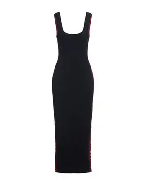 Rabanne Midi Dress Midnight Size Cotton, Polyamide - Blue