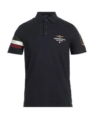 AERONAUTICA MILITARE Frecce Tricolori Polo Shirt Size Cotton, Elastane - Blue