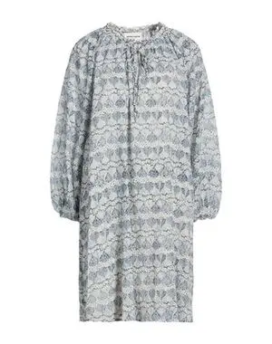 Antik Batik Mini Dress Slate Size Cotton, Viscose - Blue