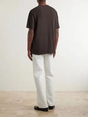 JAMES PERSE Distressed Cotton-jersey T-shirt